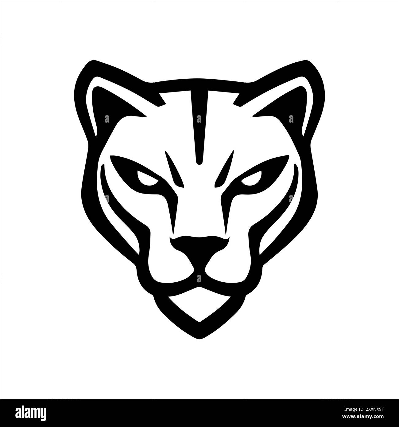 puma icon or modern line symbol. Vector line art and icon design with ...
