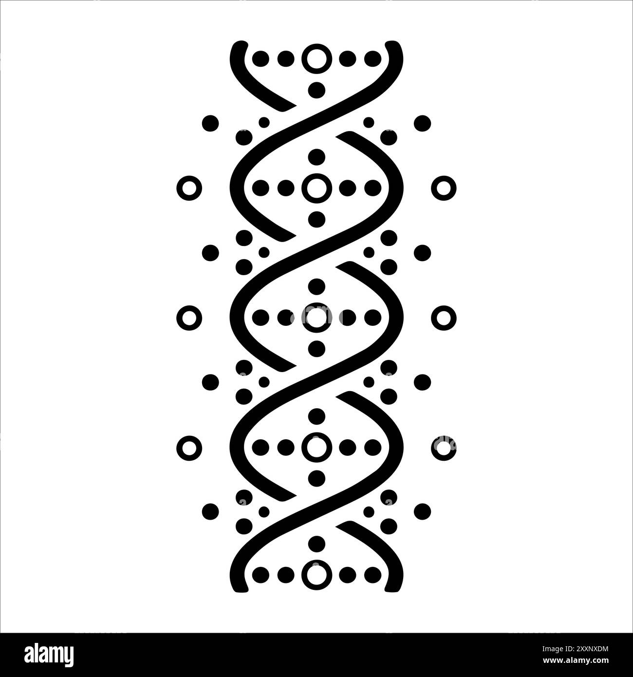 Genes icon or modern line symbol. Vector line art and icon design with ...