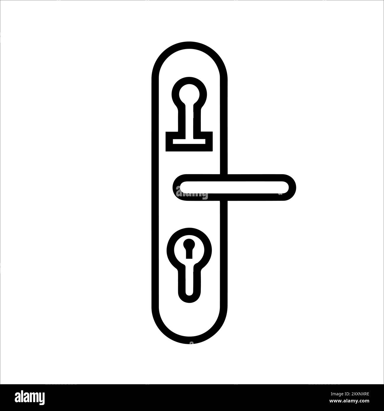 Door Handle icon or modern line symbol. Vector line art and icon design ...