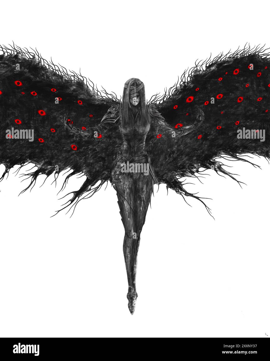 Angel one eye wings hi-res stock photography and images - Alamy