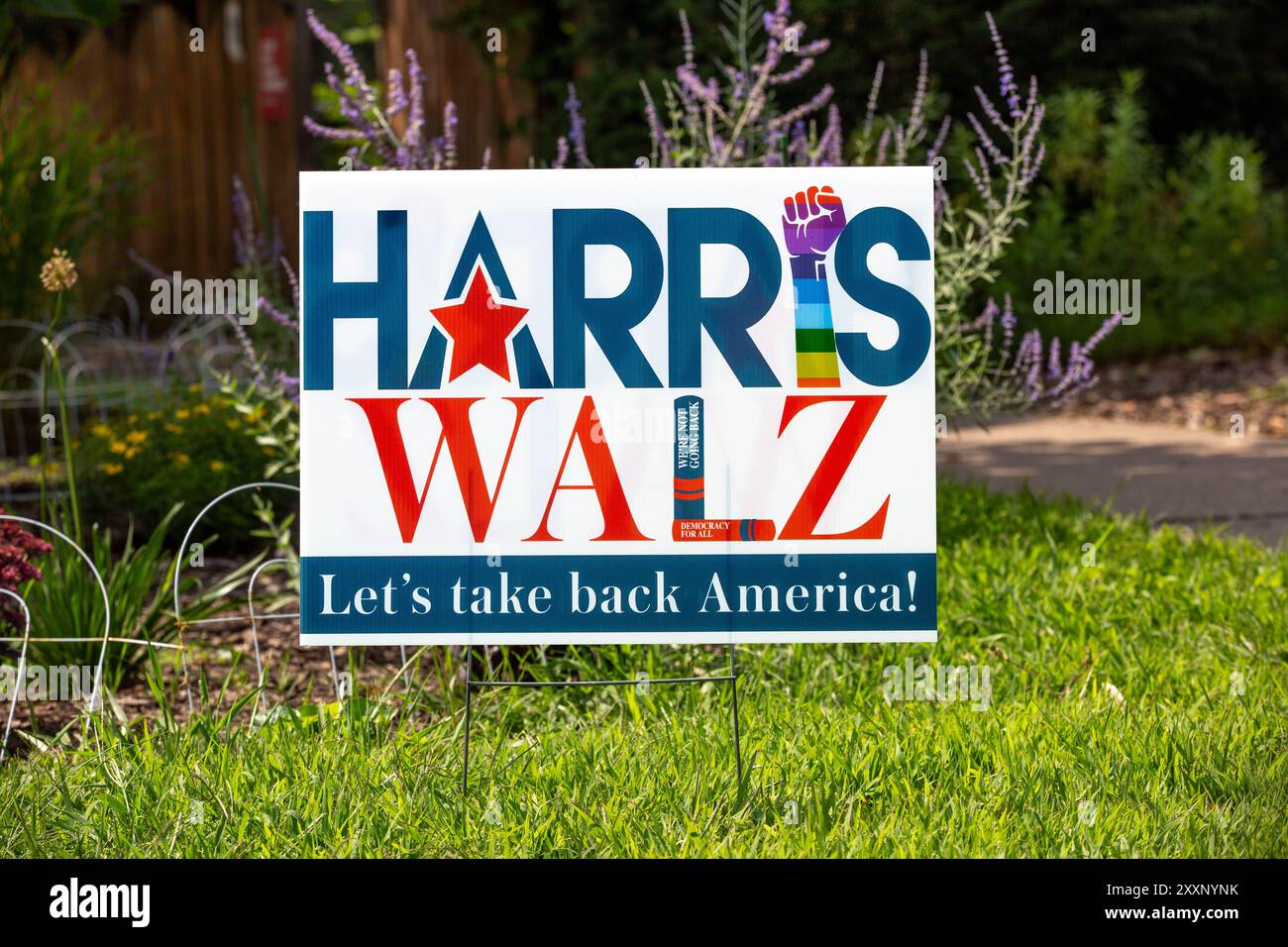 2024 US presidential election yard sign for democrats Vice-President ...