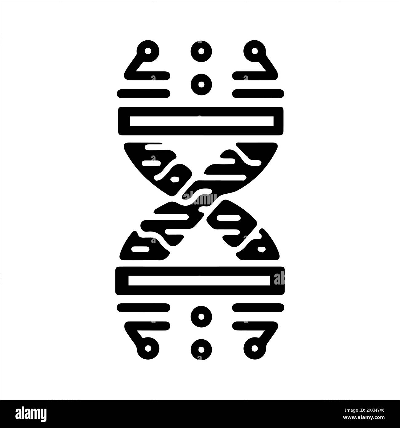 Genes icon or modern line symbol. Vector line art and icon design with ...