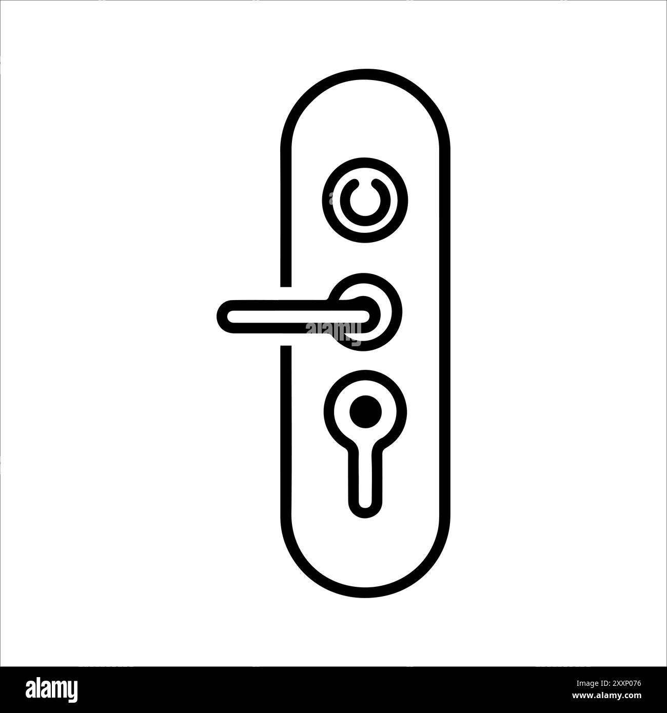 Door Handle icon or modern line symbol. Vector line art and icon design ...
