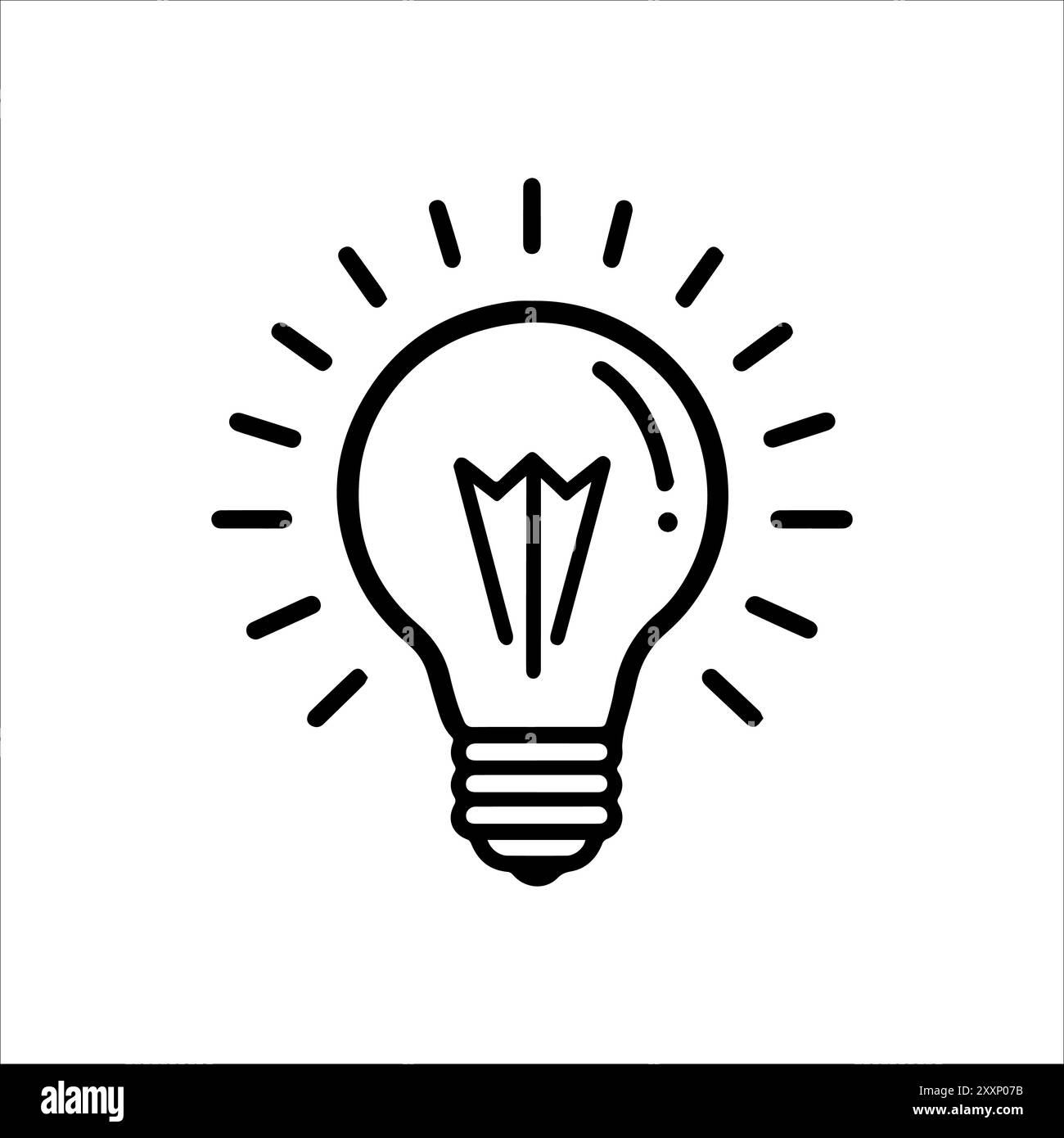 Idea Icon Or Modern Line Symbol Vector Line Art And Icon Design With