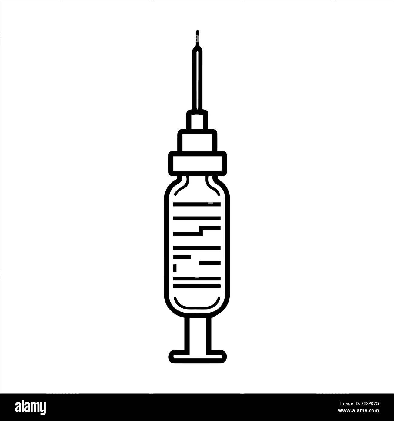 Vaccination icon or modern line symbol. Vector line art and icon design ...
