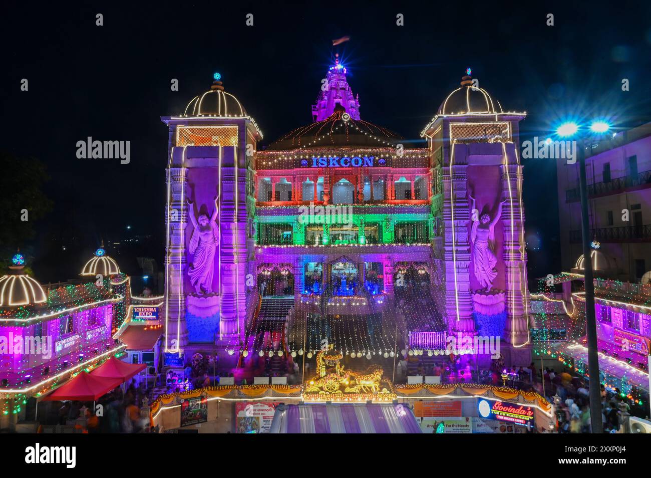 Iskcon temple noida hi-res stock photography and images - Alamy