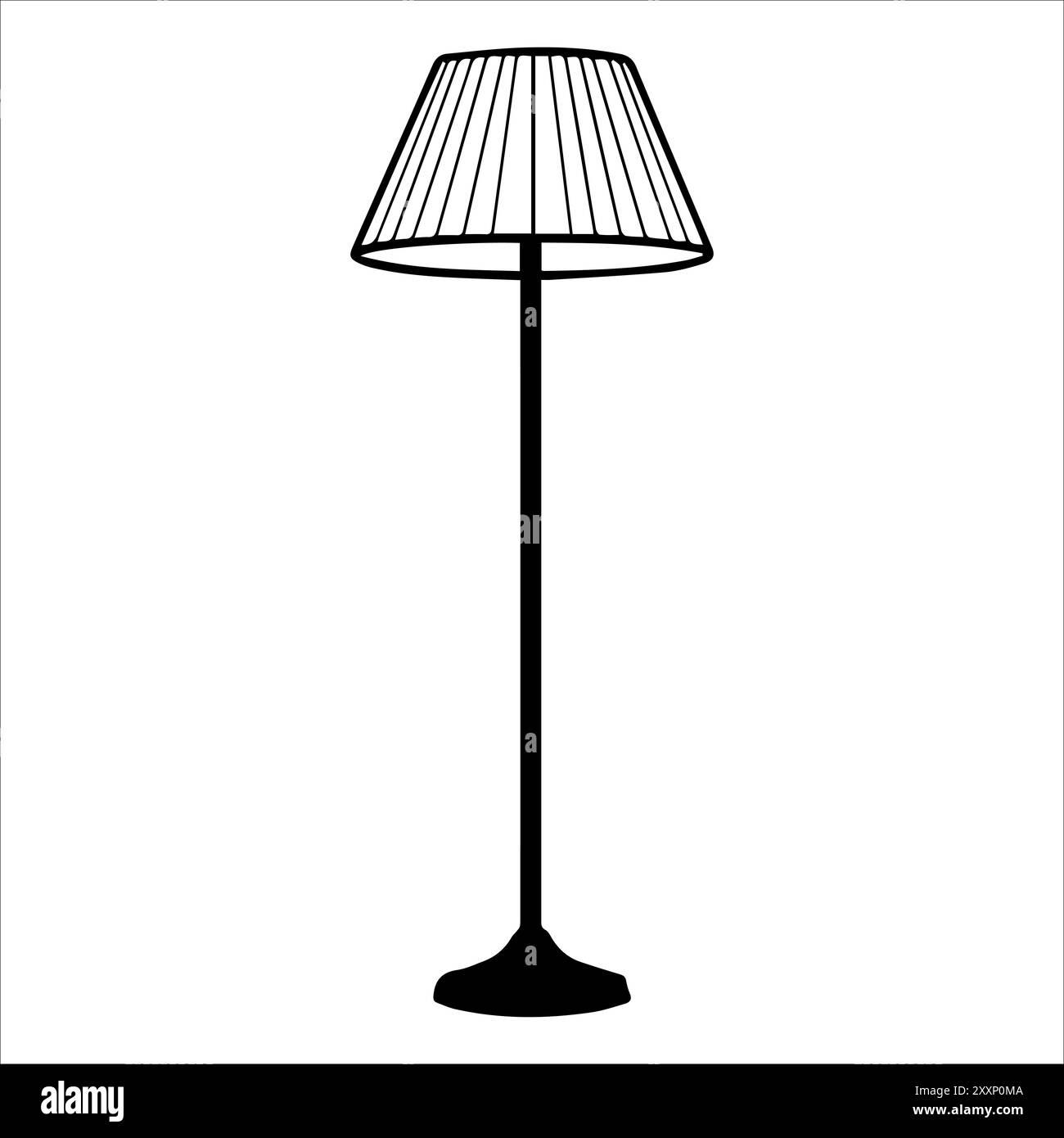 Floor Lamp icon or modern line symbol. Vector line art and icon design ...