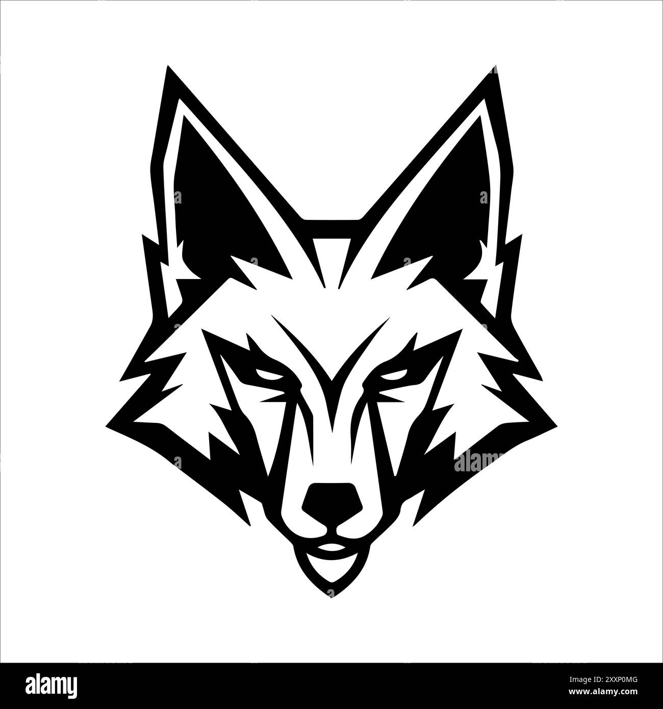jackal icon or modern line symbol. Vector line art and icon design with ...
