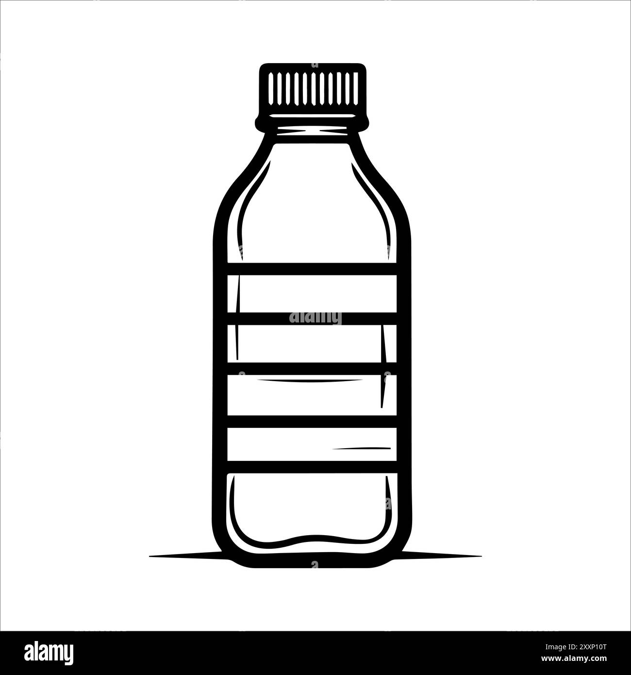 Water Bottle icon or modern line symbol. Vector line art and icon ...