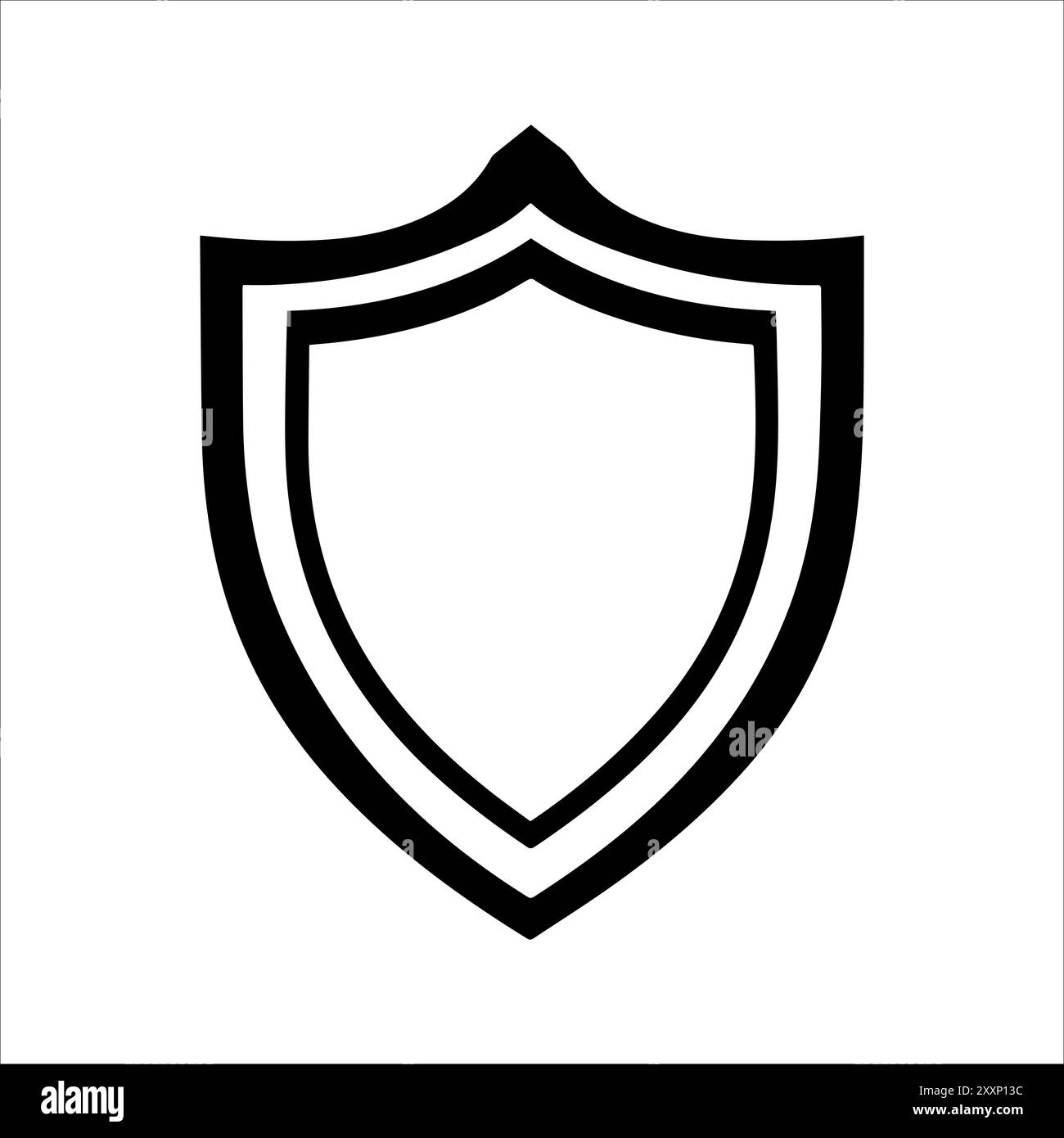 Military Shield icon or modern line symbol. Vector line art and icon ...