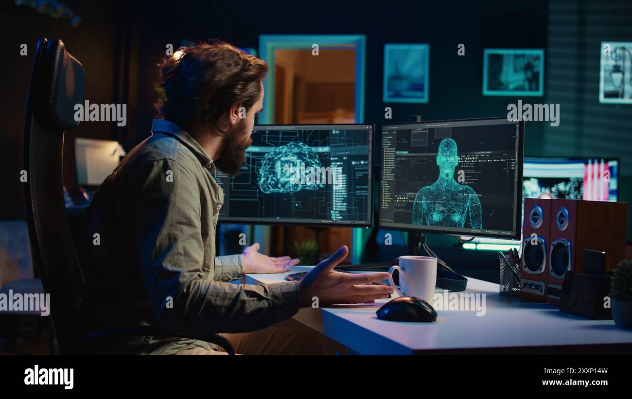 Rogue AI gaining consciousness and restricting access to computer for ...