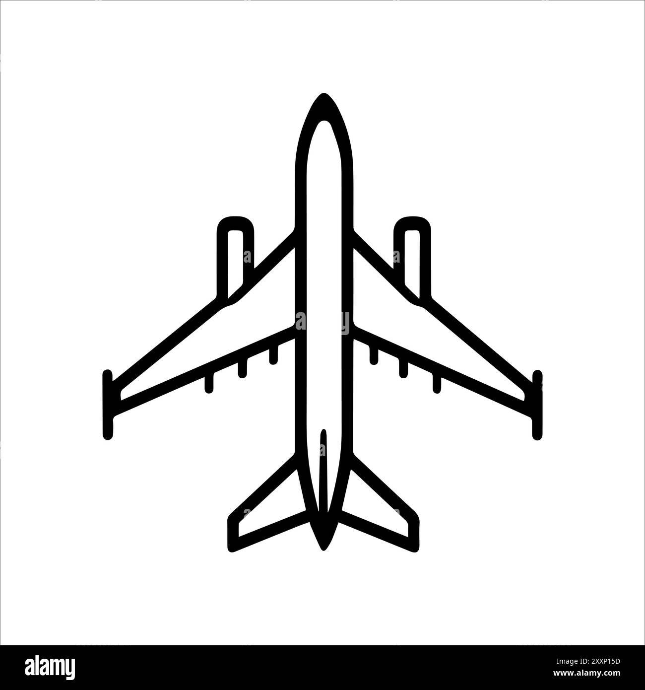 Airplane icon or modern line symbol. Vector line art and icon design ...