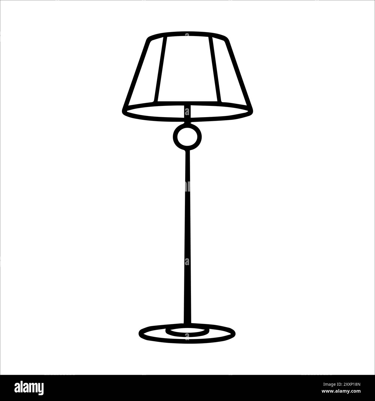 Floor Lamp icon or modern line symbol. Vector line art and icon design ...