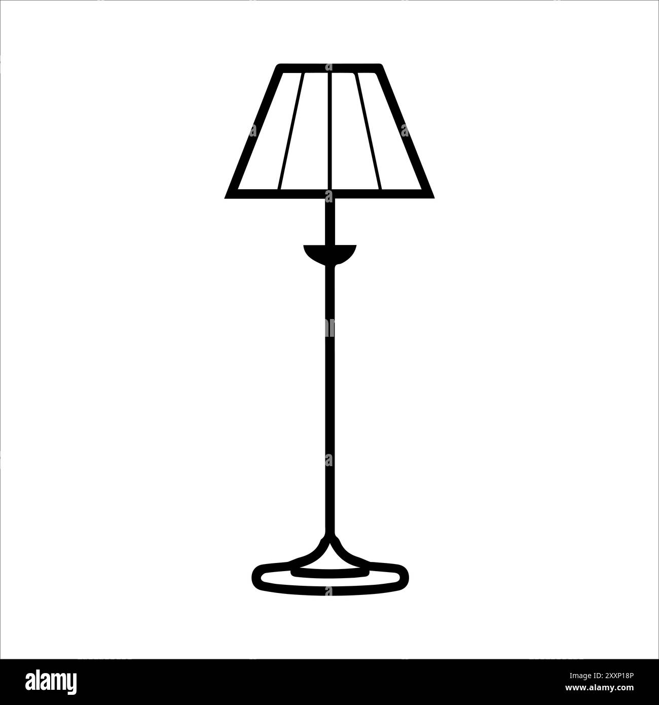 Floor Lamp icon or modern line symbol. Vector line art and icon design ...