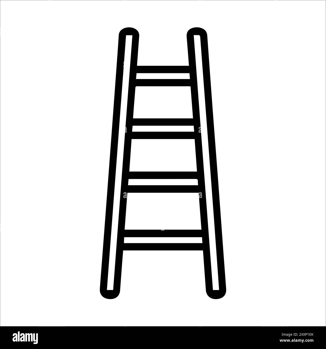 Ladder icon or modern line symbol. Vector line art and icon design with ...