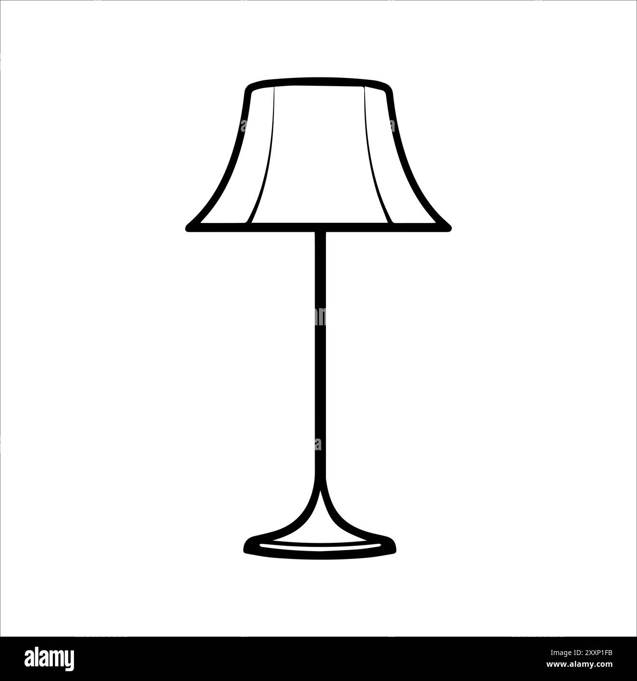 Floor Lamp icon or modern line symbol. Vector line art and icon design ...