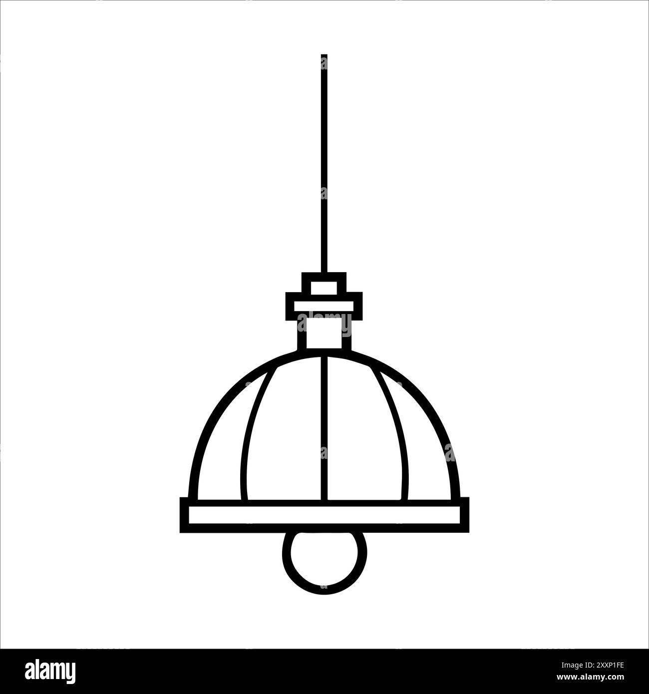 Ceiling Lamp icon or modern line symbol. Vector line art and icon ...