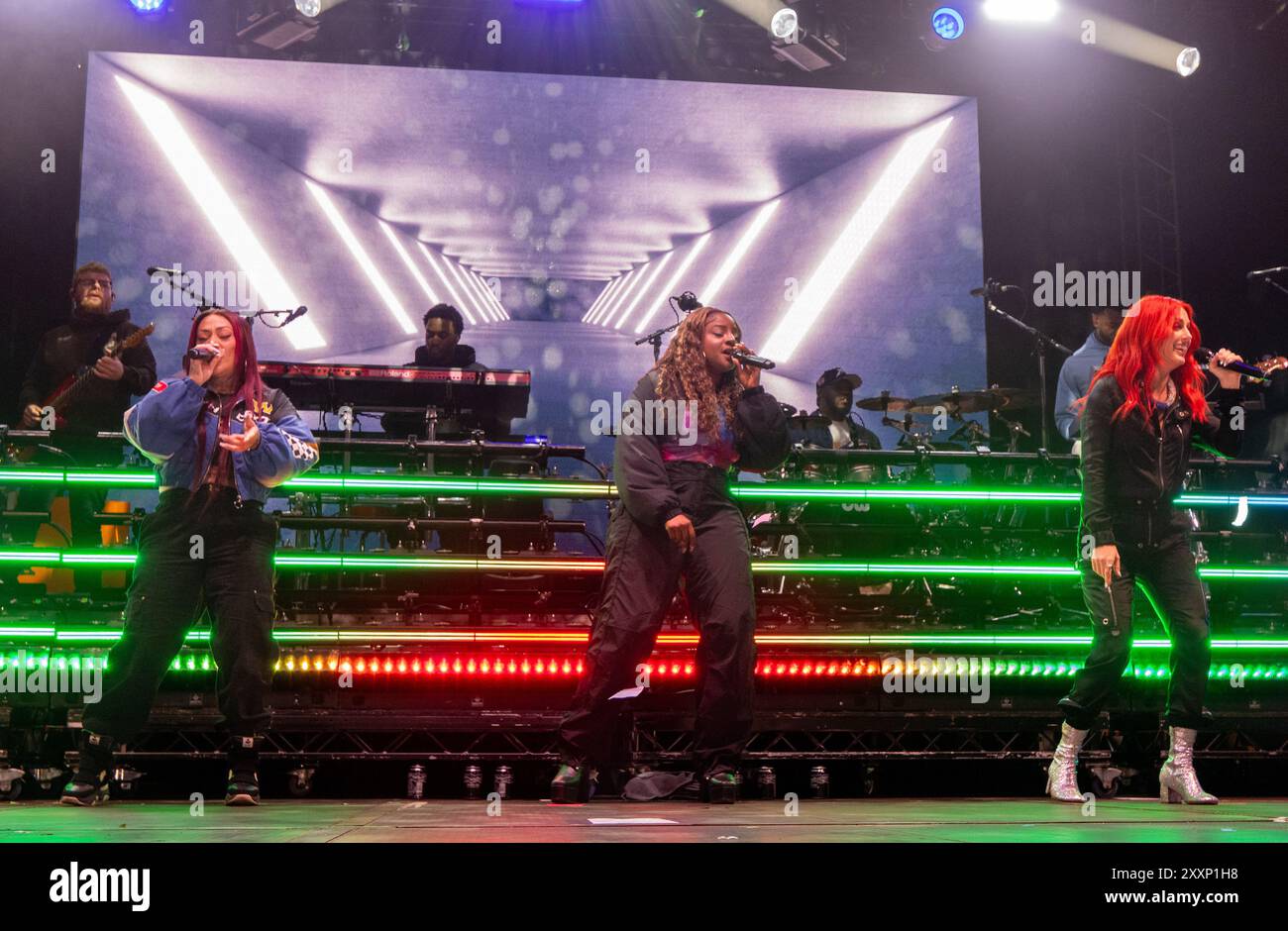 Manchester, UK. 25th Aug, 2024. Sugababes take the stage at Manchester ...