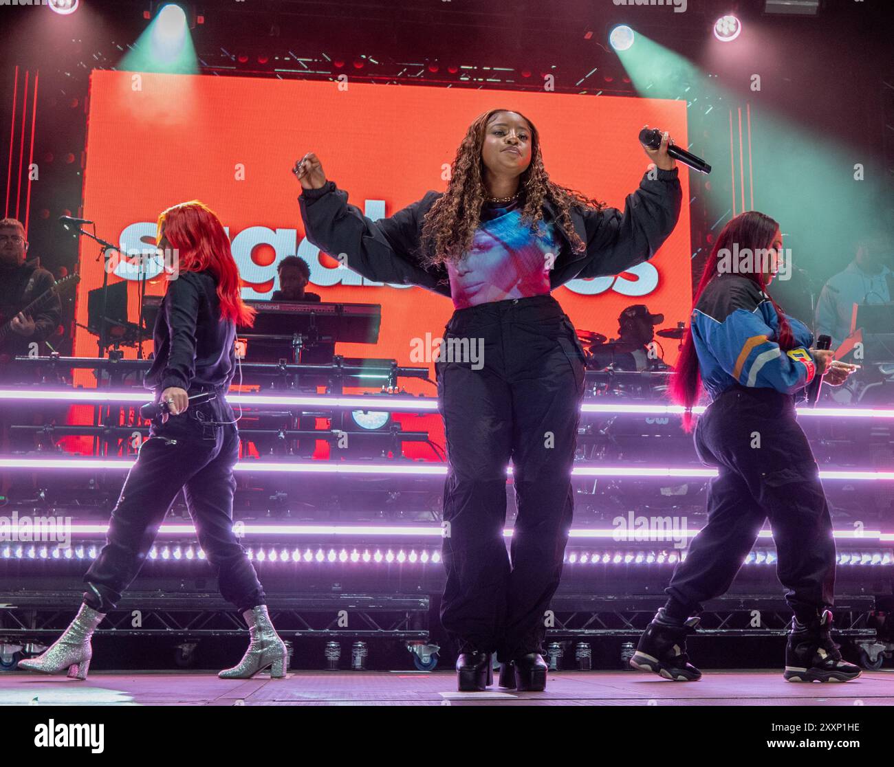 Manchester, UK. 25th Aug, 2024. Sugababes take the stage at Manchester ...