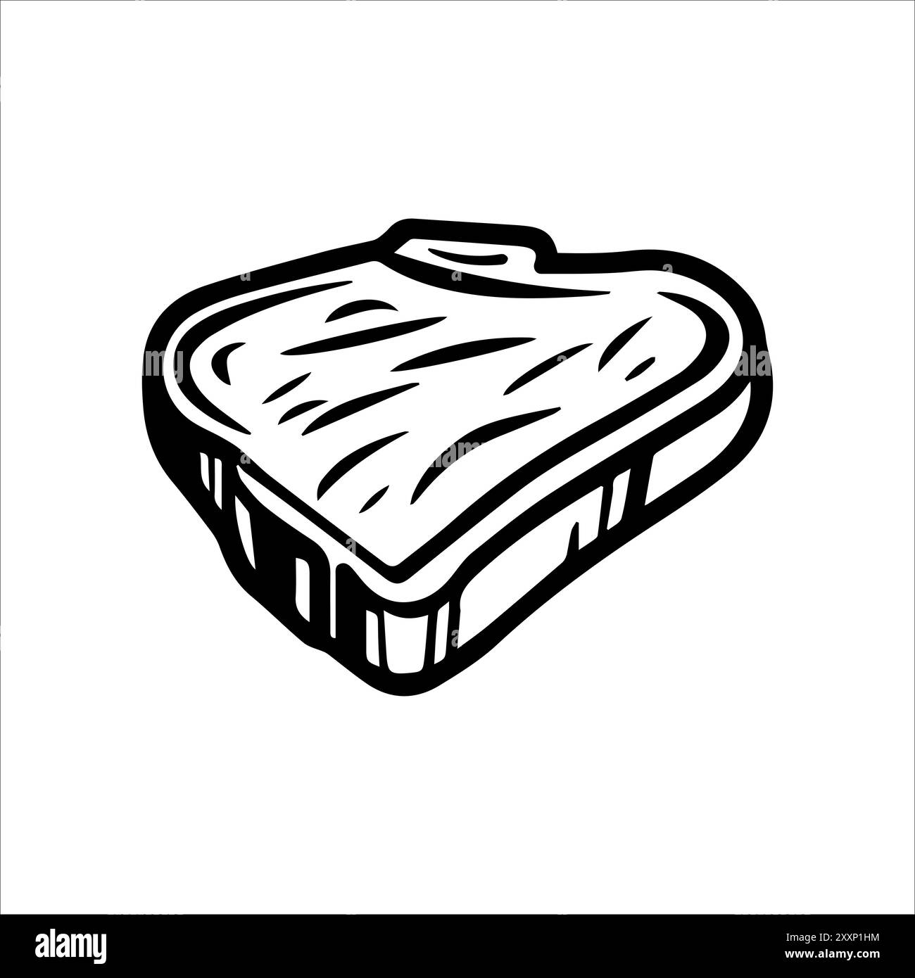 steak icon or modern line symbol. Vector line art and icon design with ...