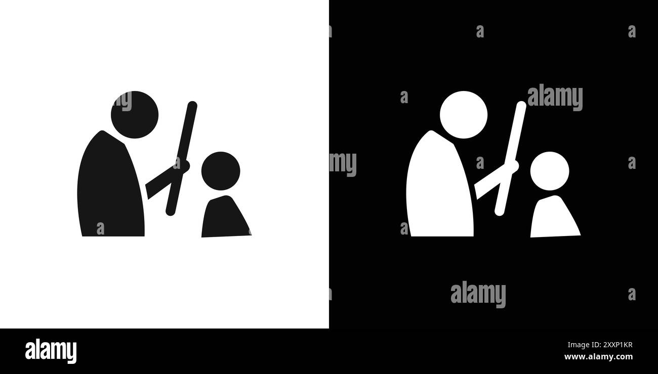 abuse icon Black line art vector in black and white outline set ...