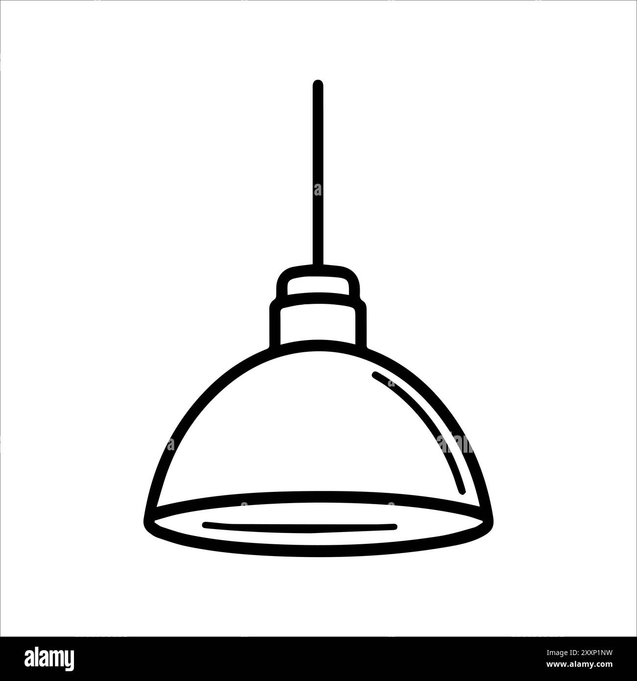 Ceiling Lamp icon or modern line symbol. Vector line art and icon ...