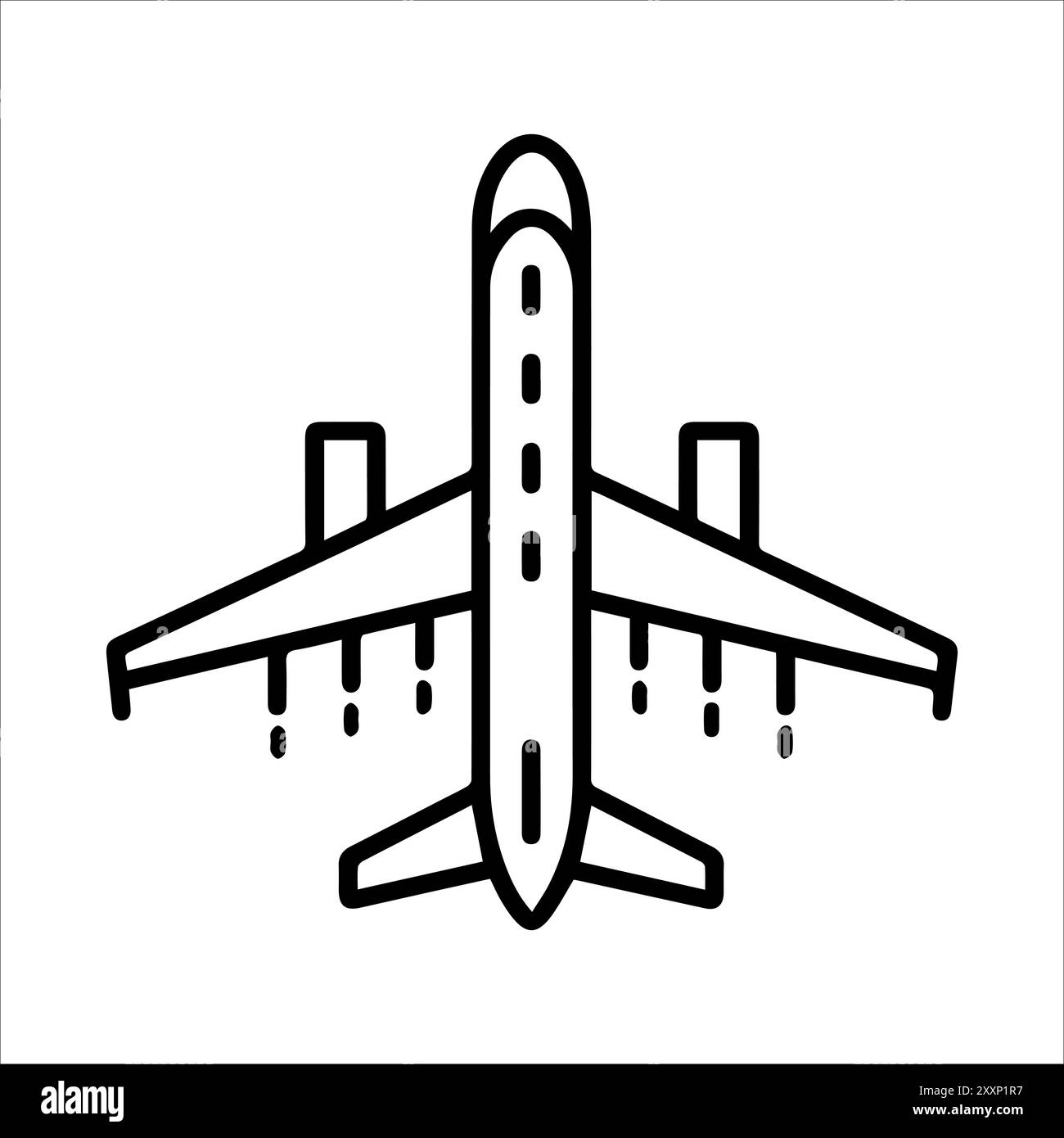 Airplane icon or modern line symbol. Vector line art and icon design ...
