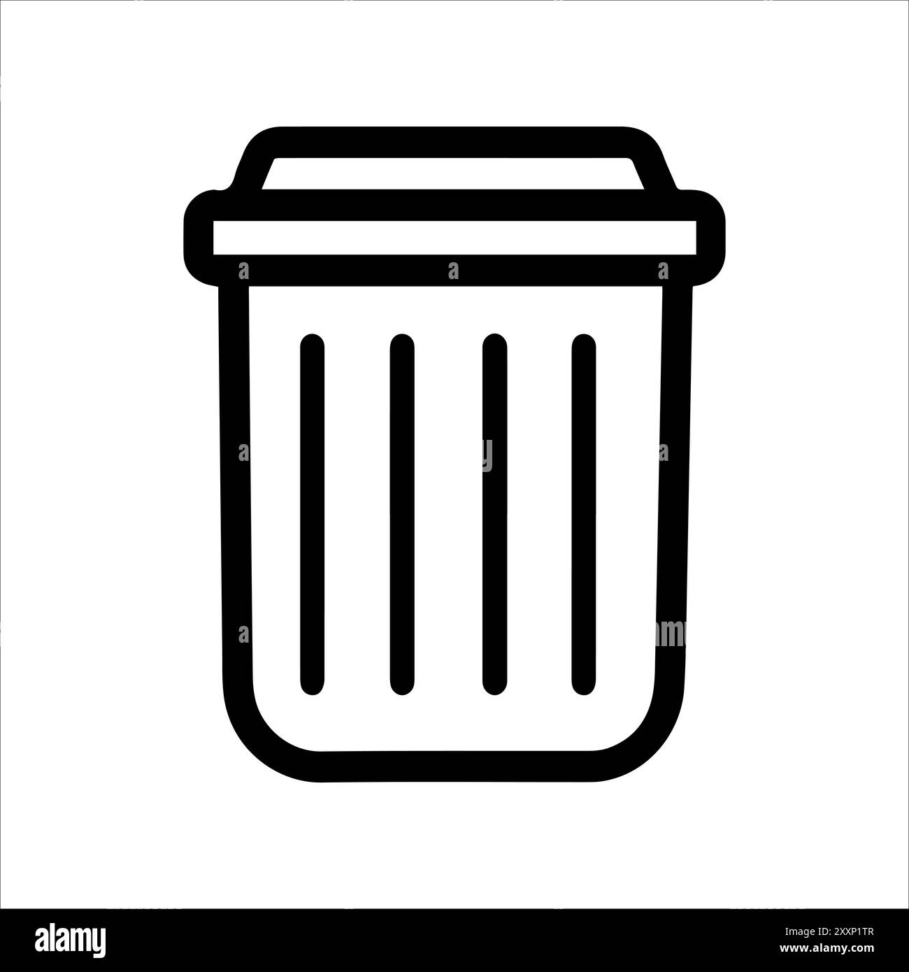 garbage icon or modern line symbol. Vector line art and icon design ...