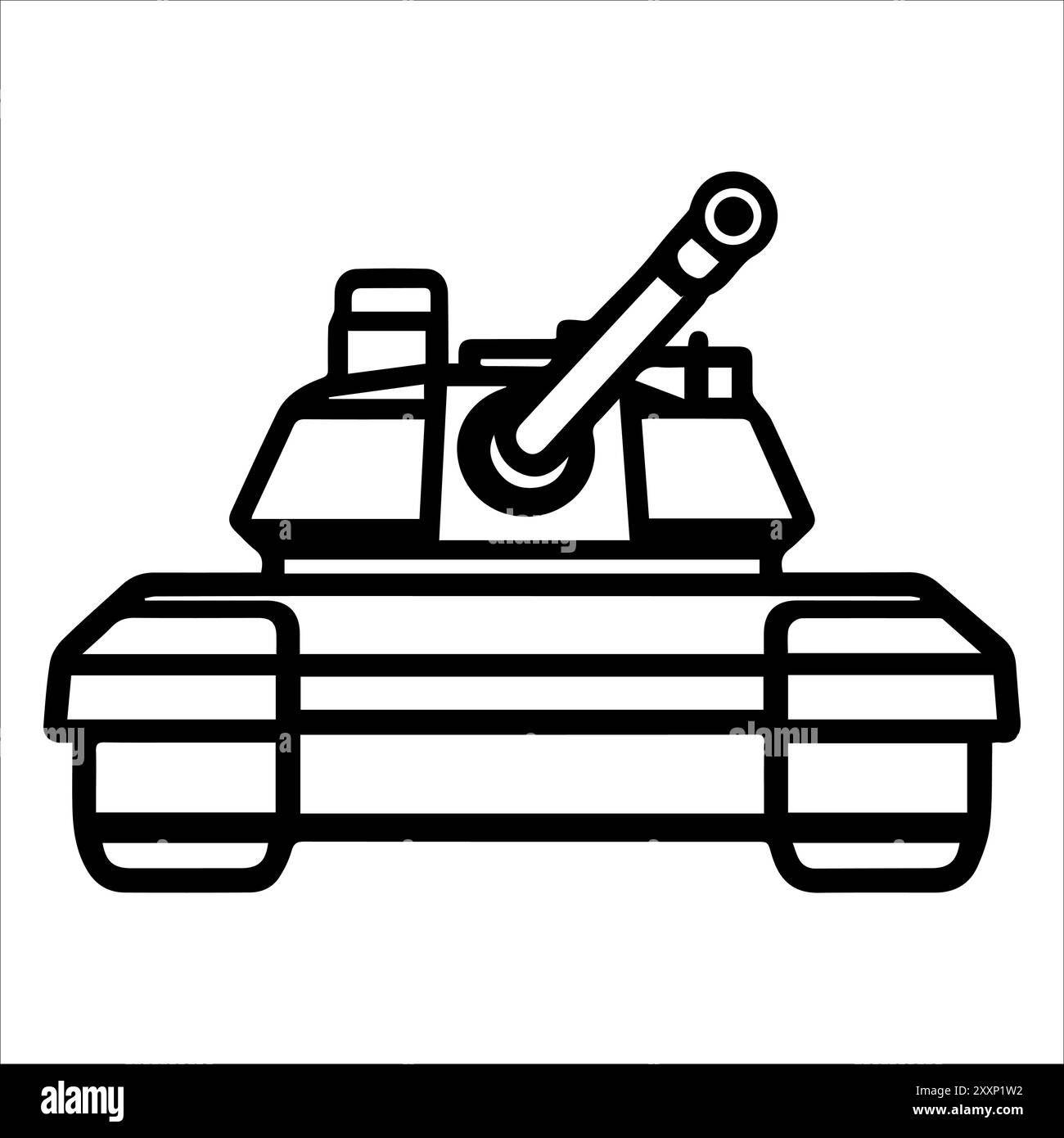 Military Tank icon or modern line symbol. Vector line art and icon ...