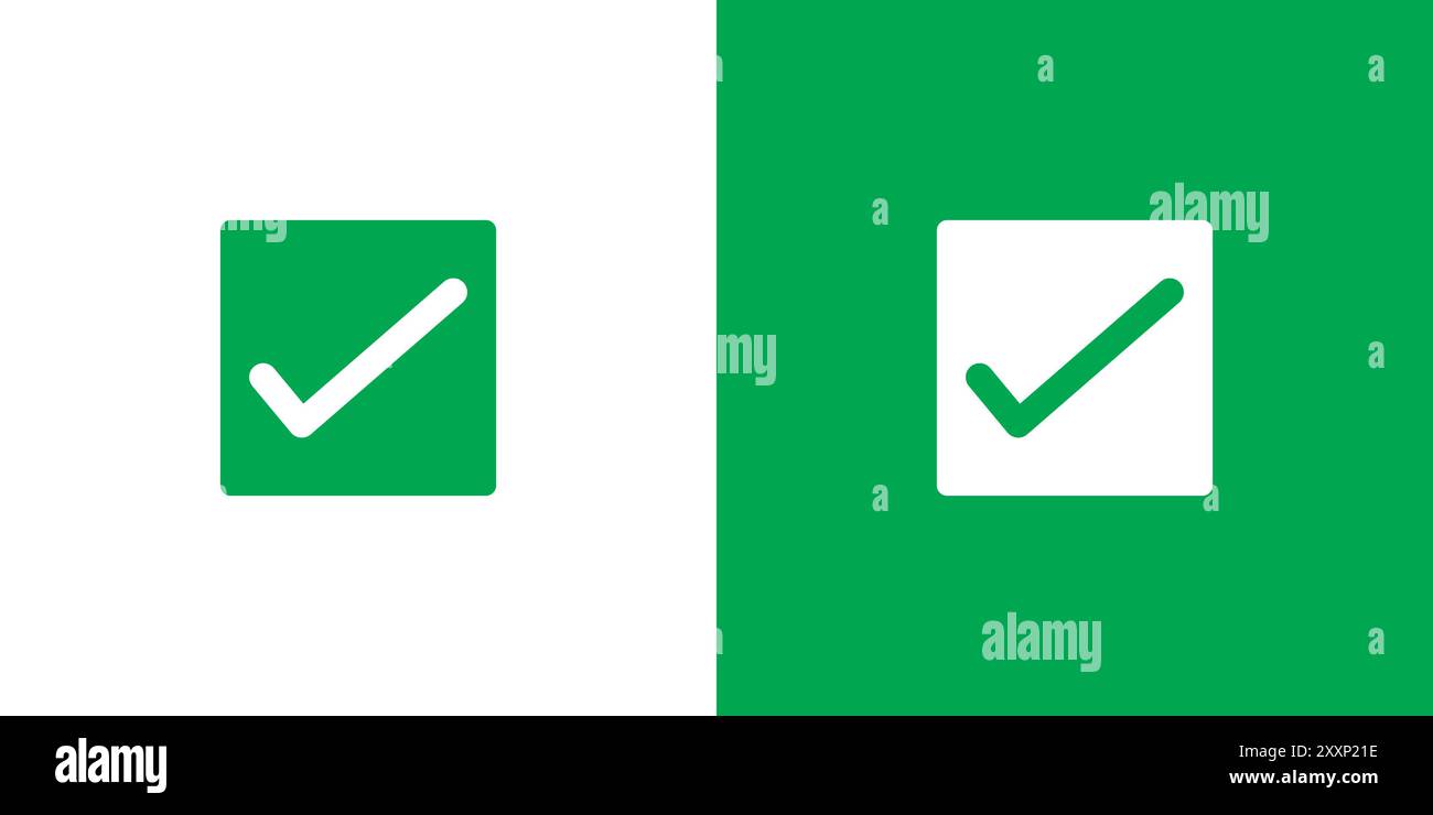 Check sign icon Black line art vector in black and white outline set ...