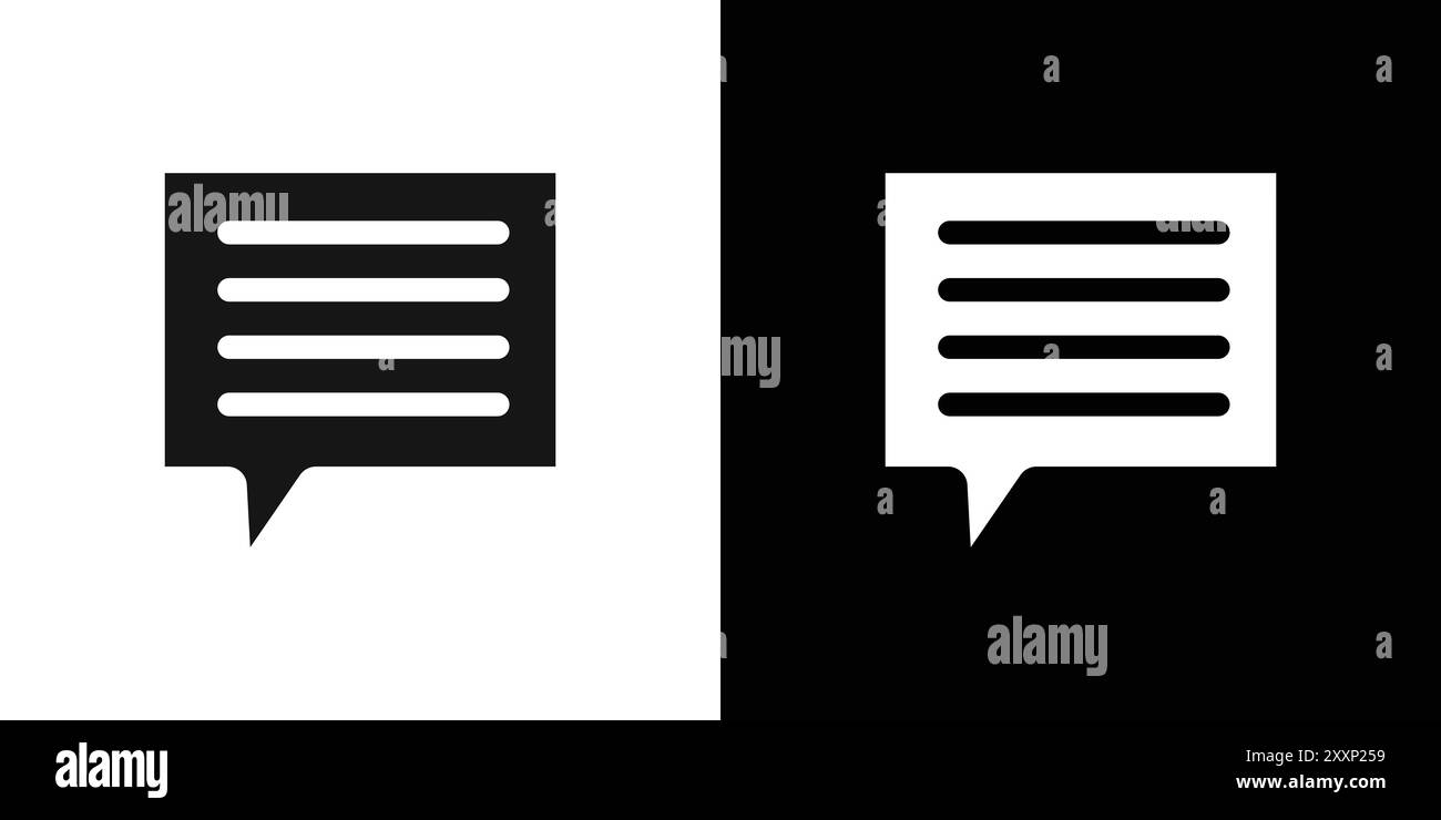 Comment icon Black line art vector in black and white outline set ...