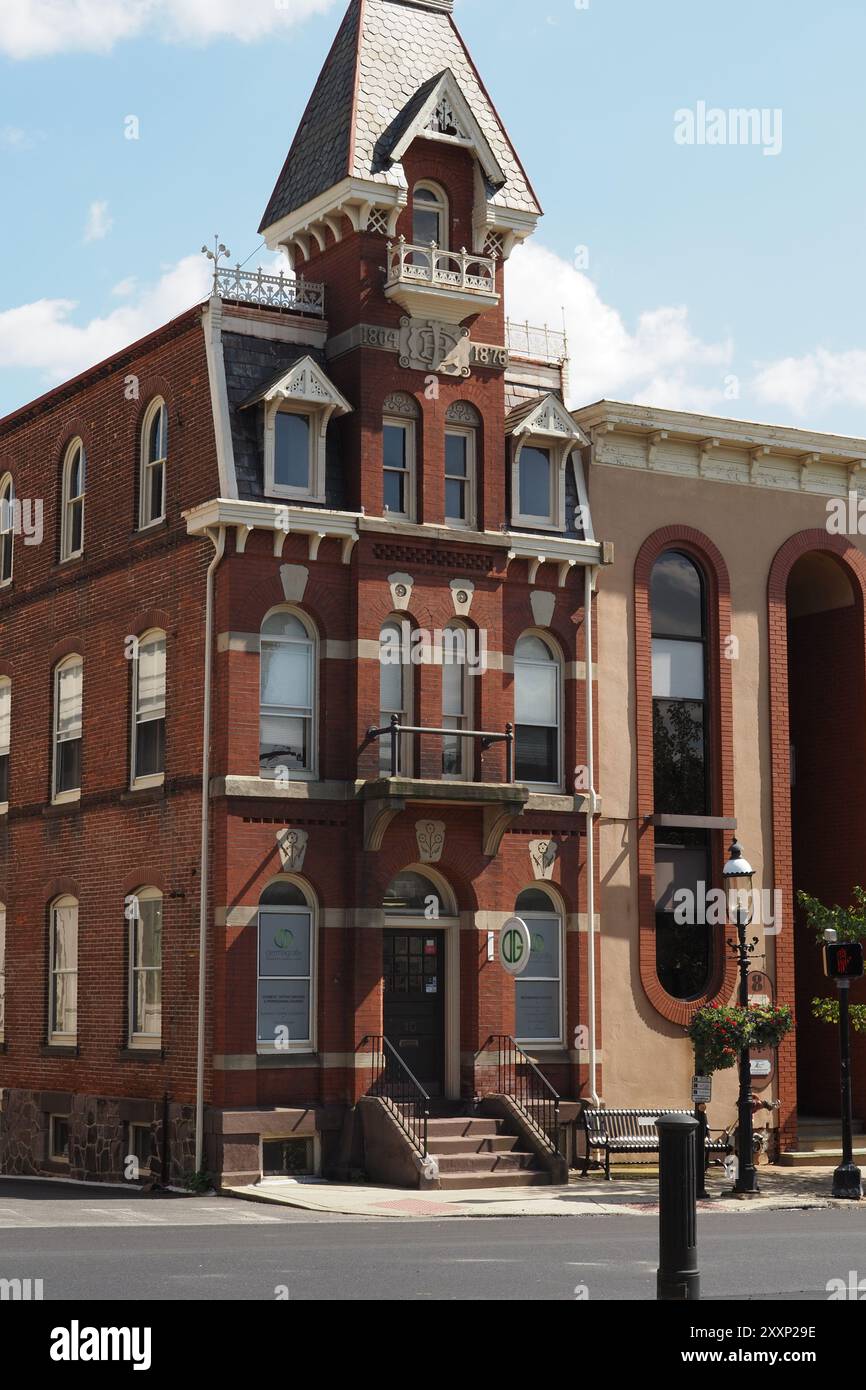 This unique building was constructed in the 19th century Stock Photo ...