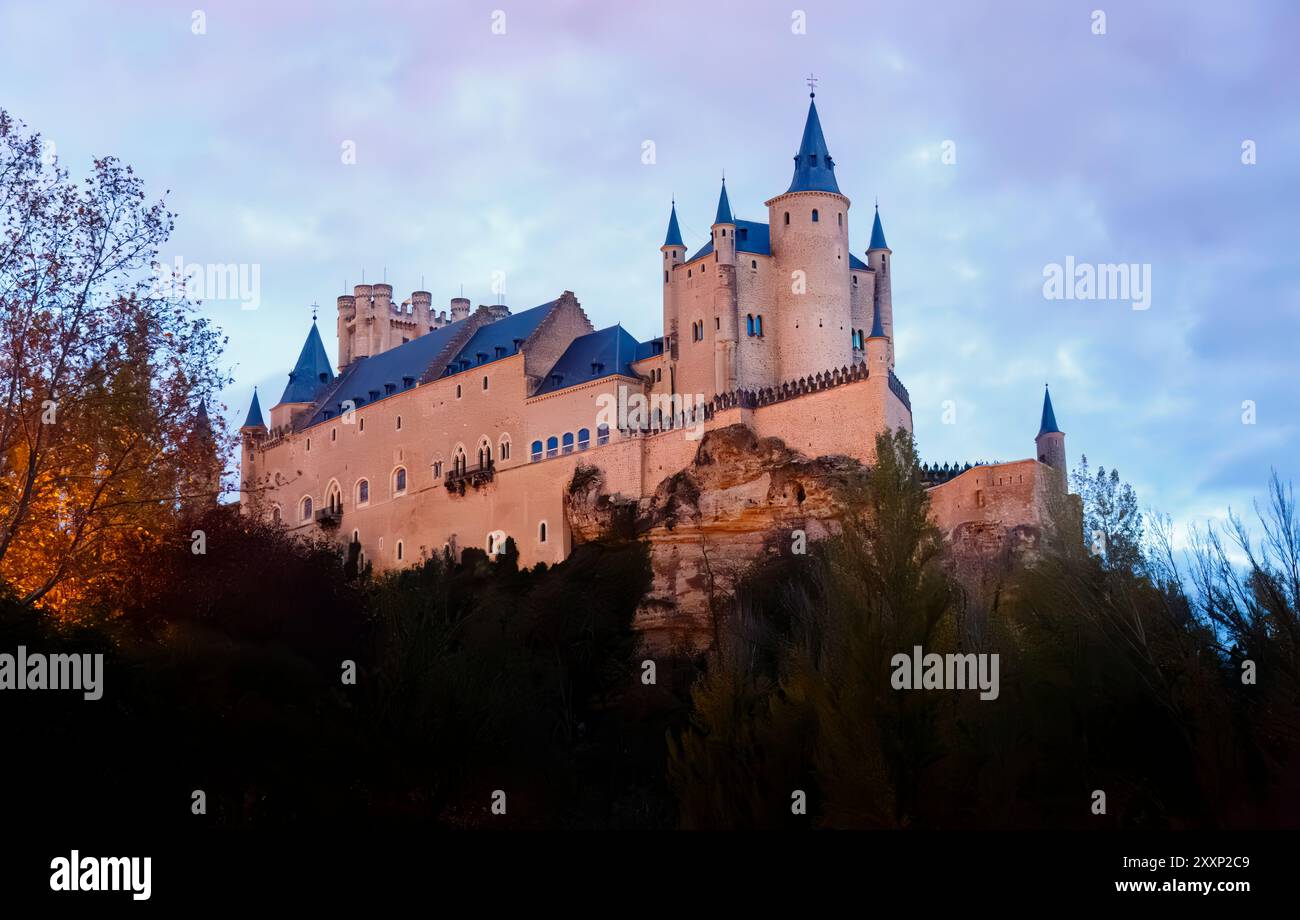 Alcázar of Segovia (Segovia Castle), Old City of Segovia, Spain, a ...