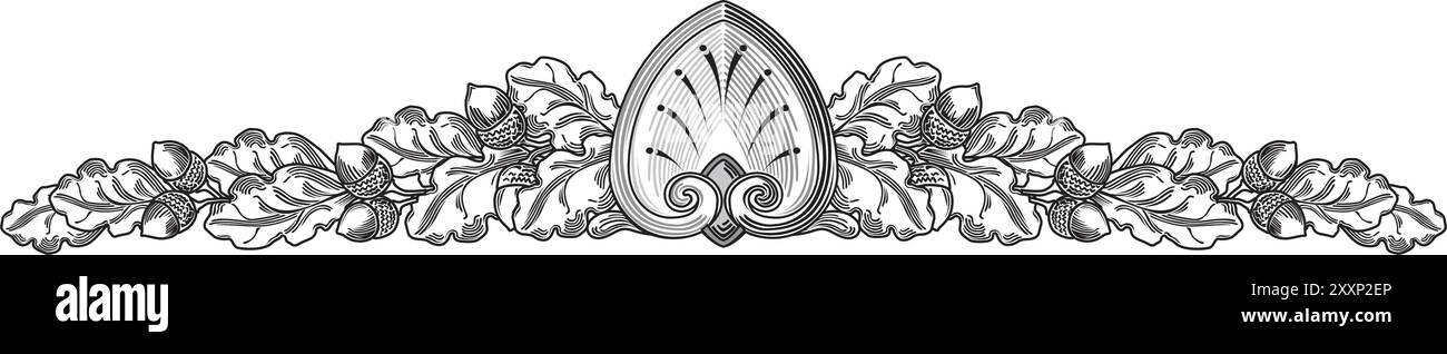 Vintage floral classic calligraphic retro vignette scroll Crests ...