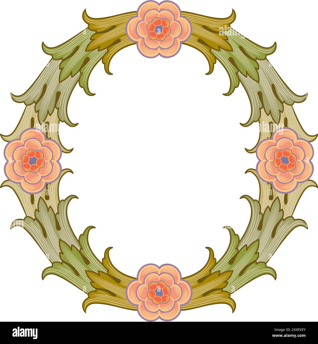 Vintage floral classic calligraphic retro vignette scroll Crests ...
