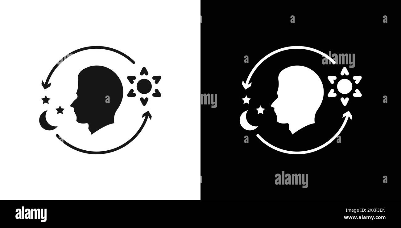Circadian rhythm biological clock Black and White Stock Photos & Images ...