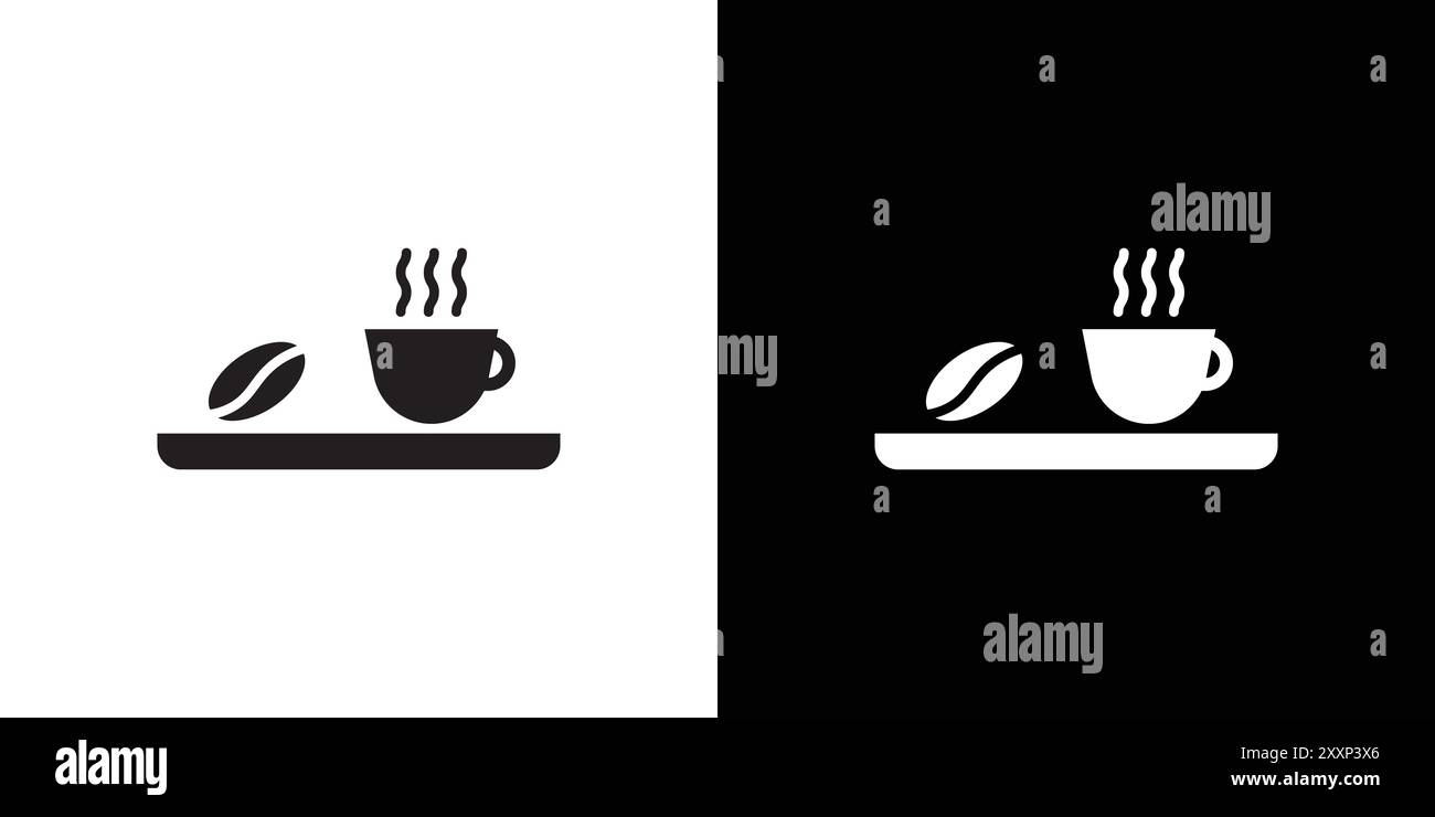 Coffee draw line in Stock Vector Images - Alamy