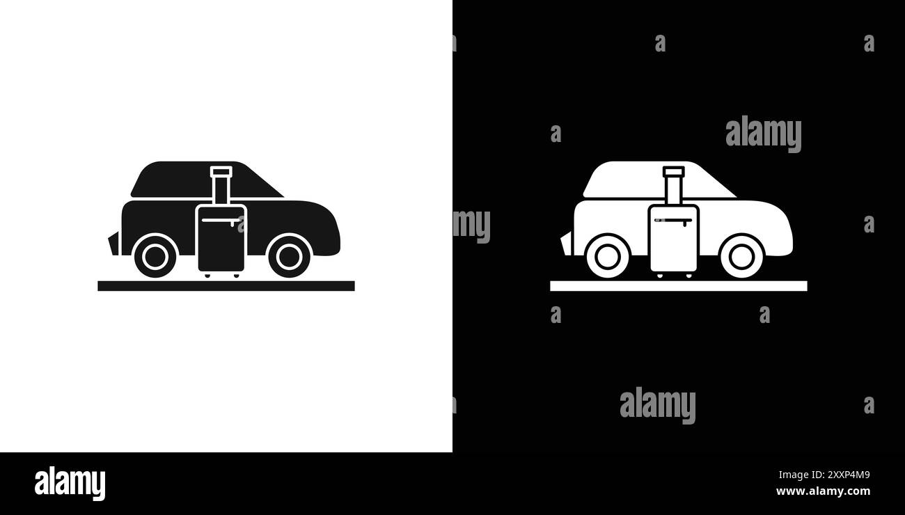 Transfer icon Black line art vector in black and white outline set ...
