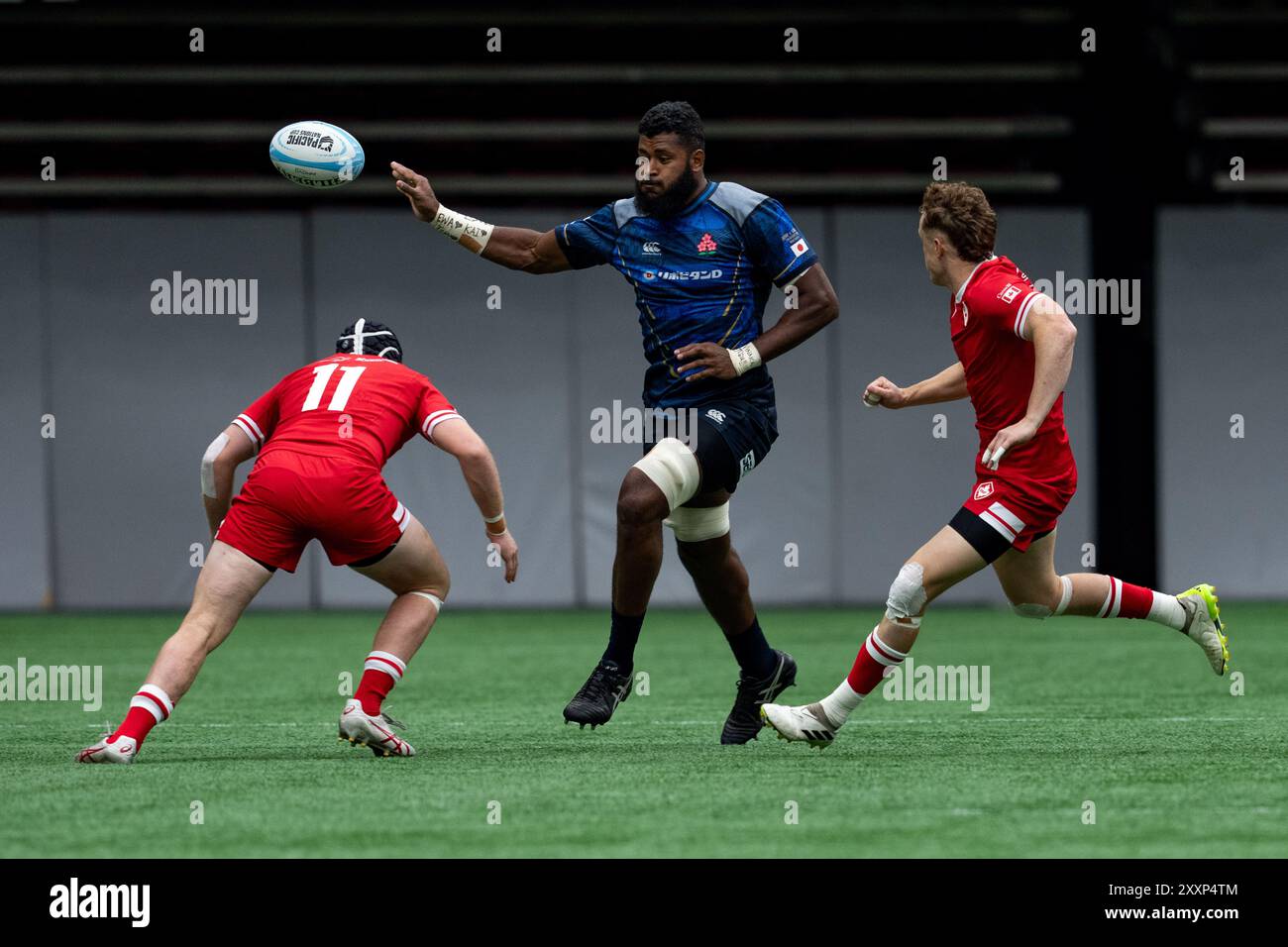 Vancouver, Canada. 25th Aug, 2024. Japan's Sanaila Waqa throws the ball ...