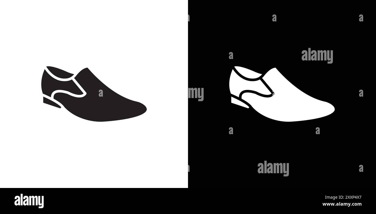 Men Shoes Icon Black line art vector in black and white outline set ...