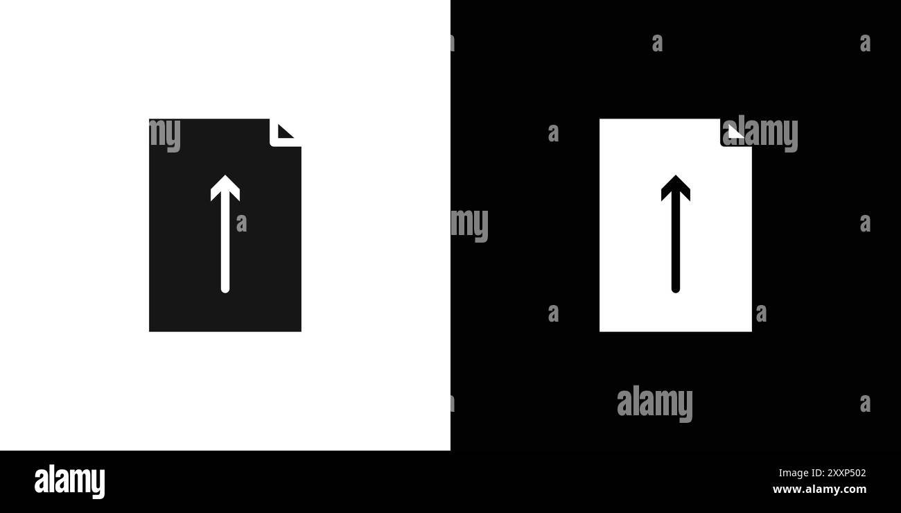 White line upload file document hi-res stock photography and images - Alamy