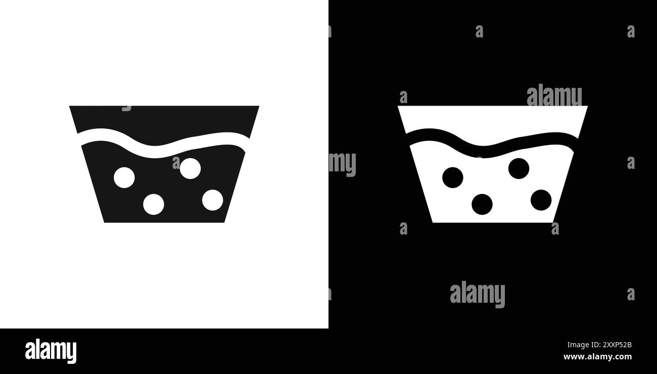 Water soak icon Black line art vector in black and white outline set ...