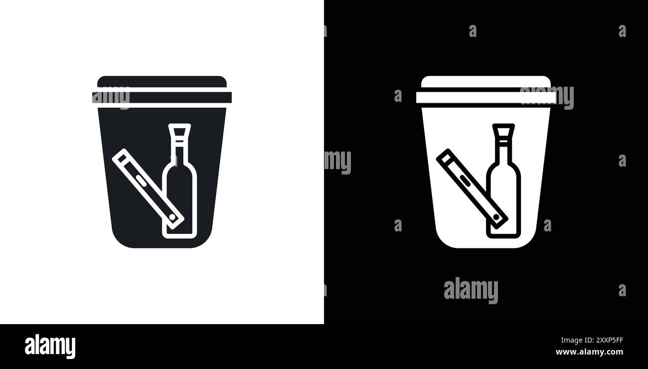 Quitting bad habits icon Black line art vector in black and white ...