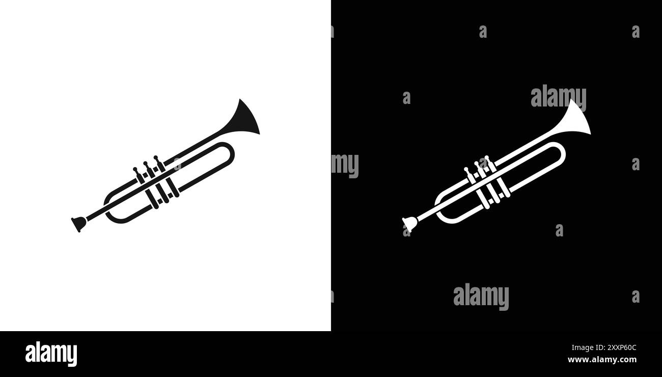 Trumpet signal Black and White Stock Photos & Images - Alamy