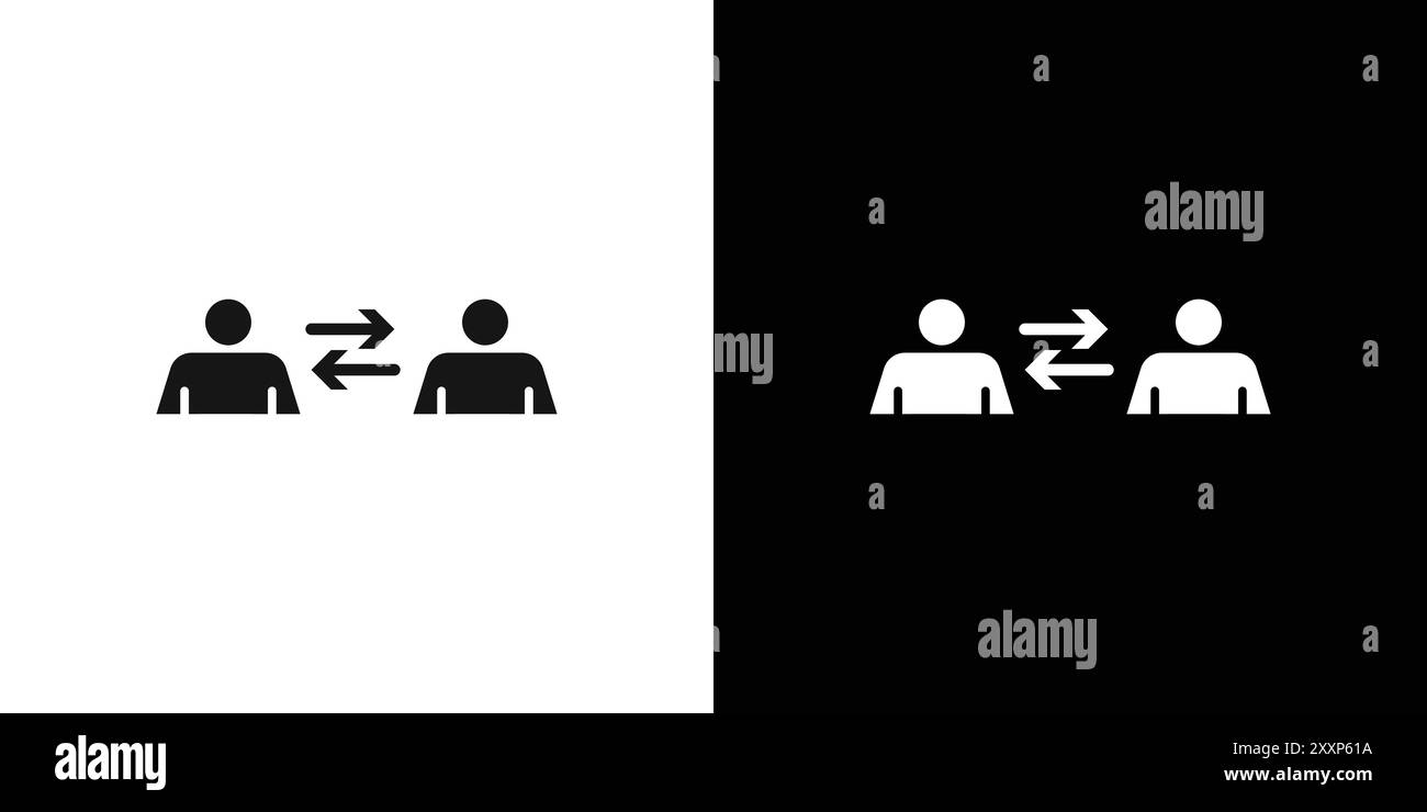 User interaction icon Black line art vector in black and white outline ...