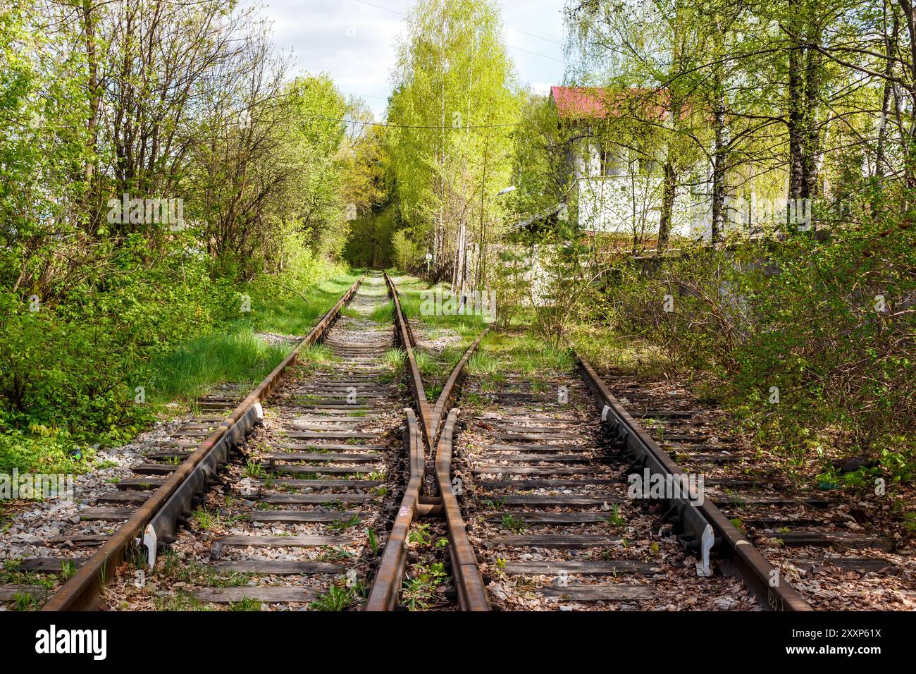 Old rusty rails hi-res stock photography and images - Alamy