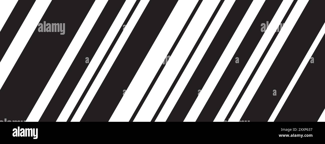 Diagonal black and white lines background. Oblique parallel stripes pattern. Stripy texture ...