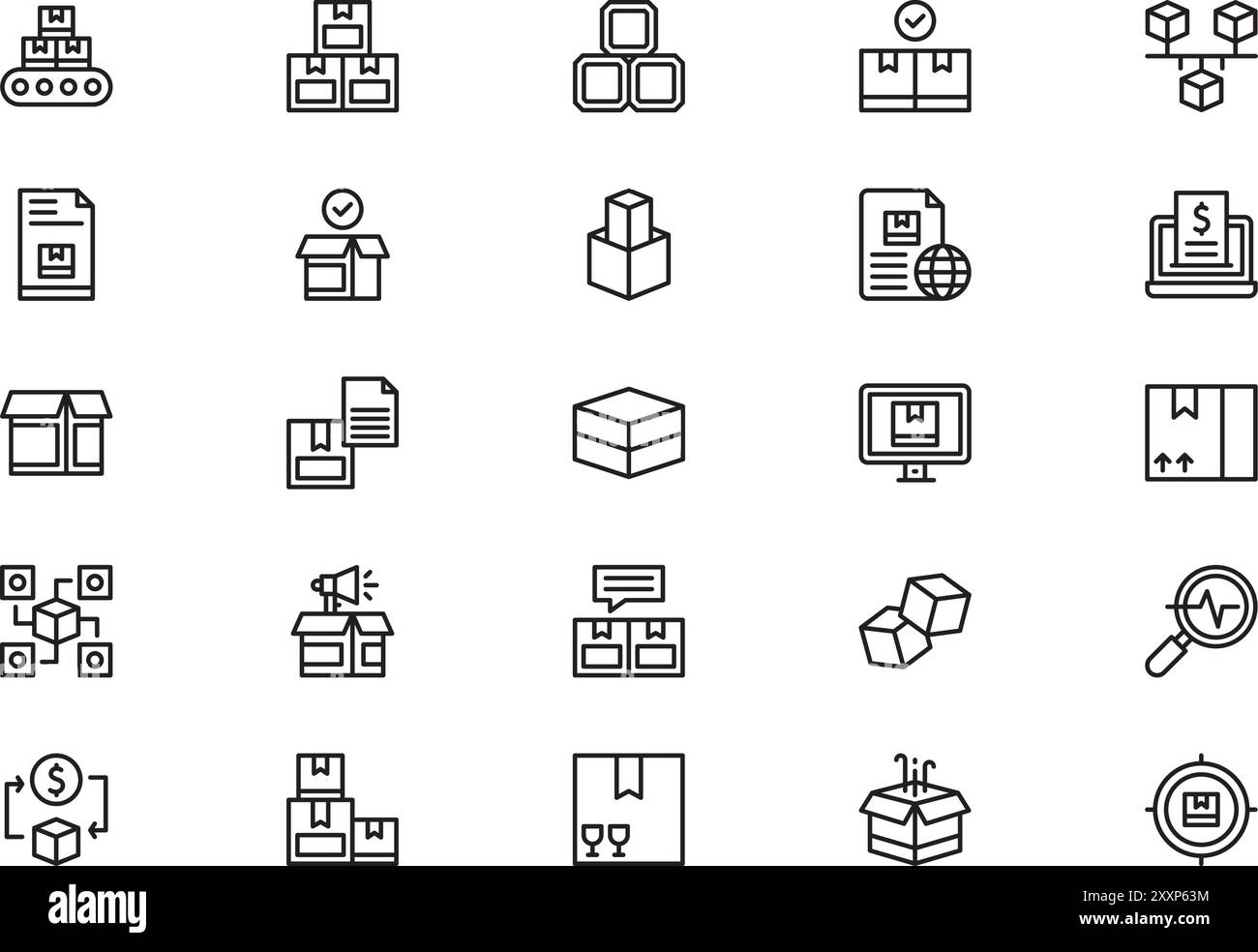 Abstract product icons collection is a vector illustration with ...