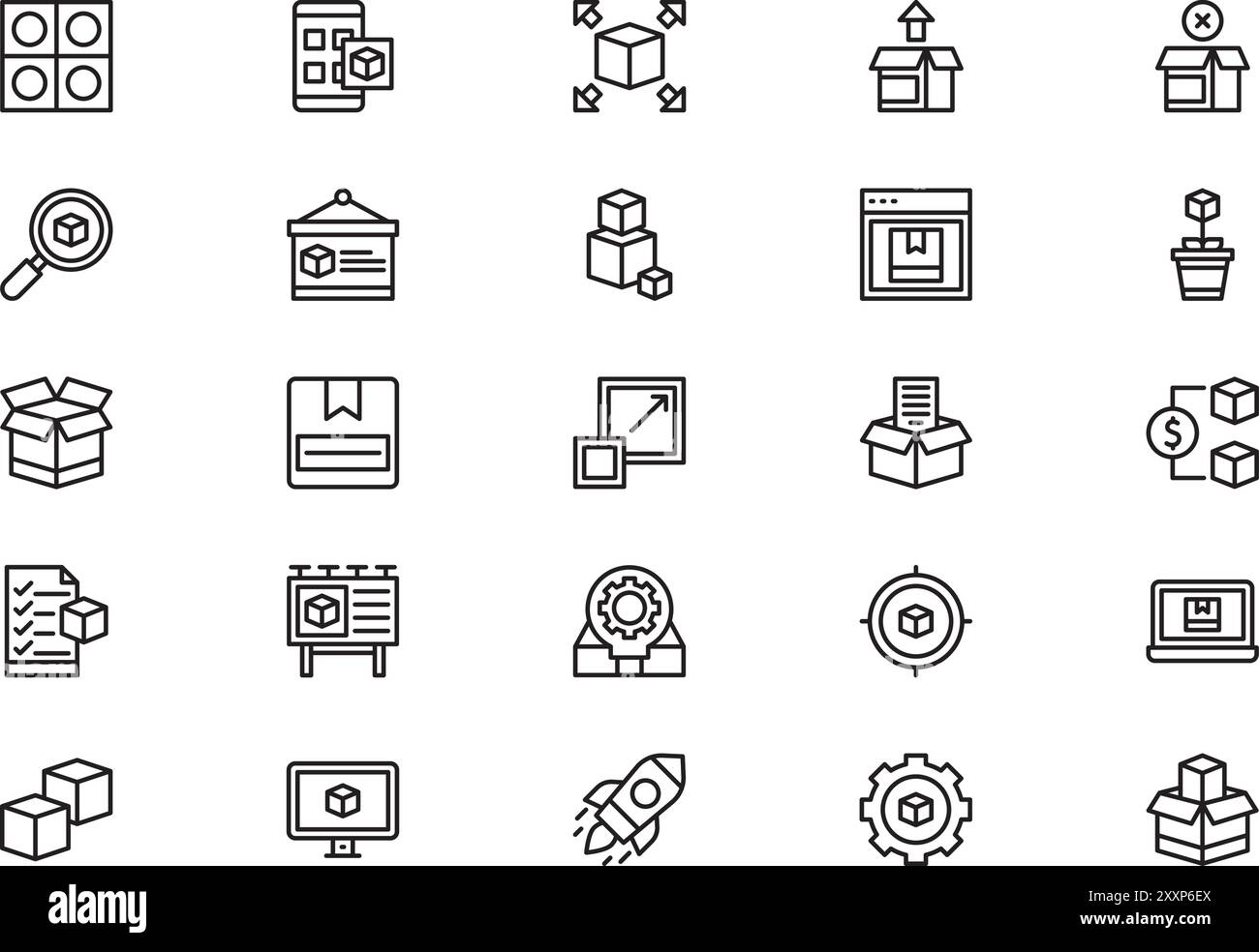 Abstract product icons collection is a vector illustration with ...