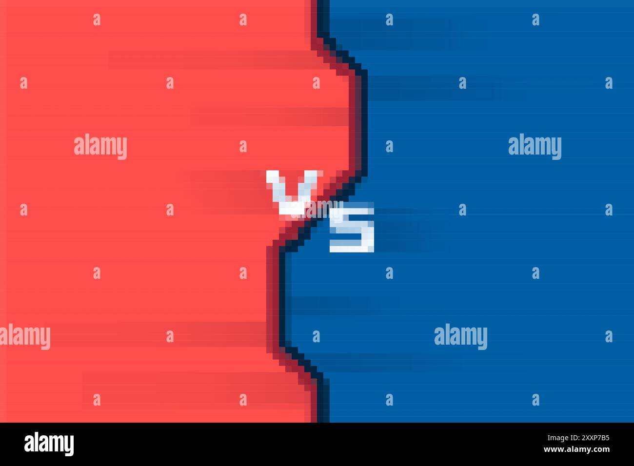 Video game competition banner. Vs background with futuristic space door ...